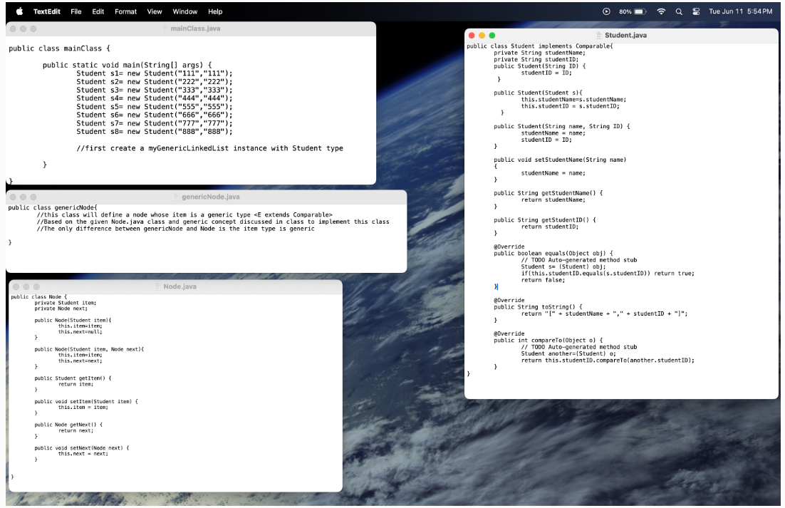 Solved There are five “.java” ﻿files in this folder, | Chegg.com