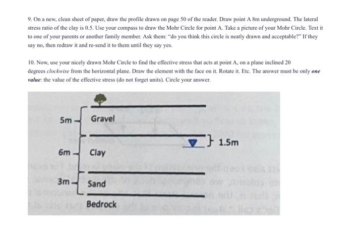 9. On a new, clean sheet of paper, draw the profile | Chegg.com