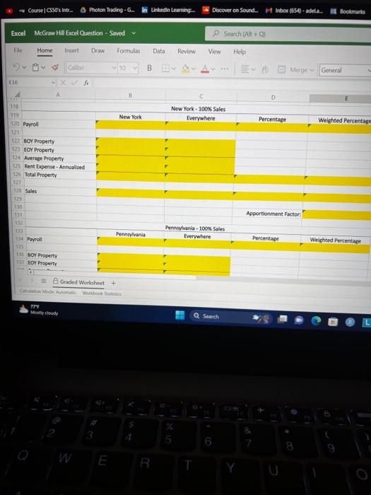 Excel McGraw Hill Excel Question - Saved File Home | Chegg.com