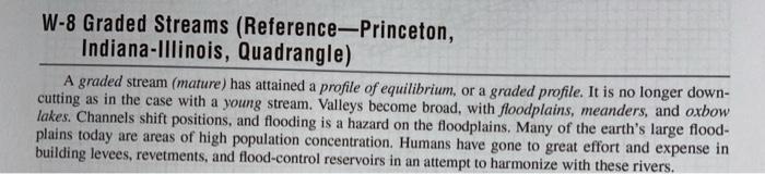 W-8 Graded Streams (Reference-Princeton, | Chegg.com