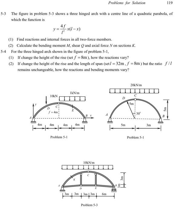 Solved 5-3 5-4 The figure in problem 5-3 shows a three | Chegg.com