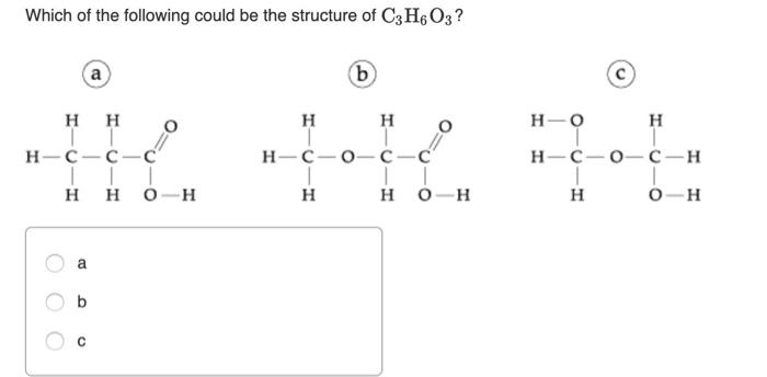 Solved Which of the following could be the structure of | Chegg.com