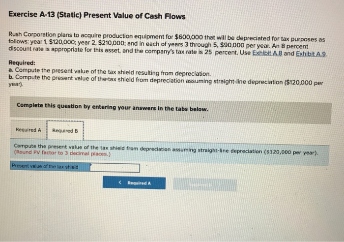 Solved Problem A-19 (Static) Compute Net Present Value | Chegg.com