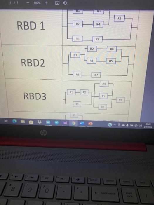 Solved QUESTION 2 Consider Reliability Block Diagram 2. Let | Chegg.com