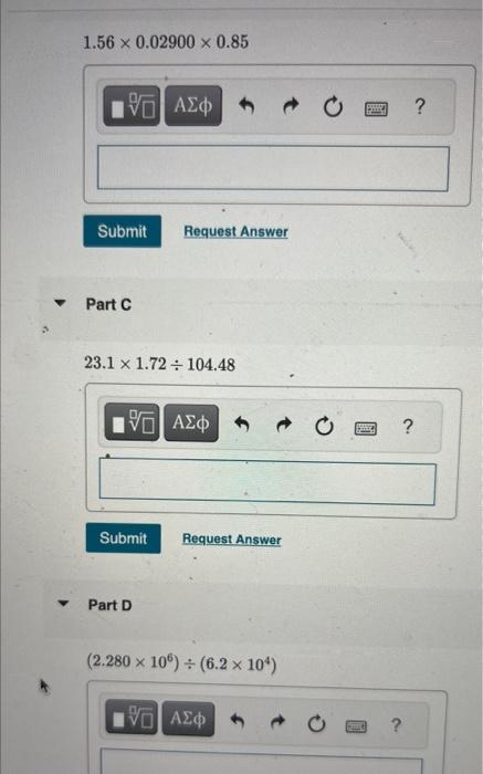 Solved Perform the following calculations to the correct | Chegg.com
