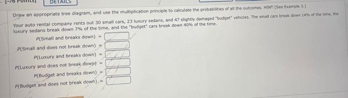 Solved Draw an appropriate tree diagram, and use the | Chegg.com