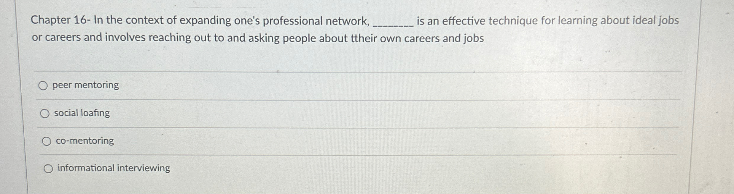 Solved Chapter 16- ﻿In the context of expanding one's | Chegg.com