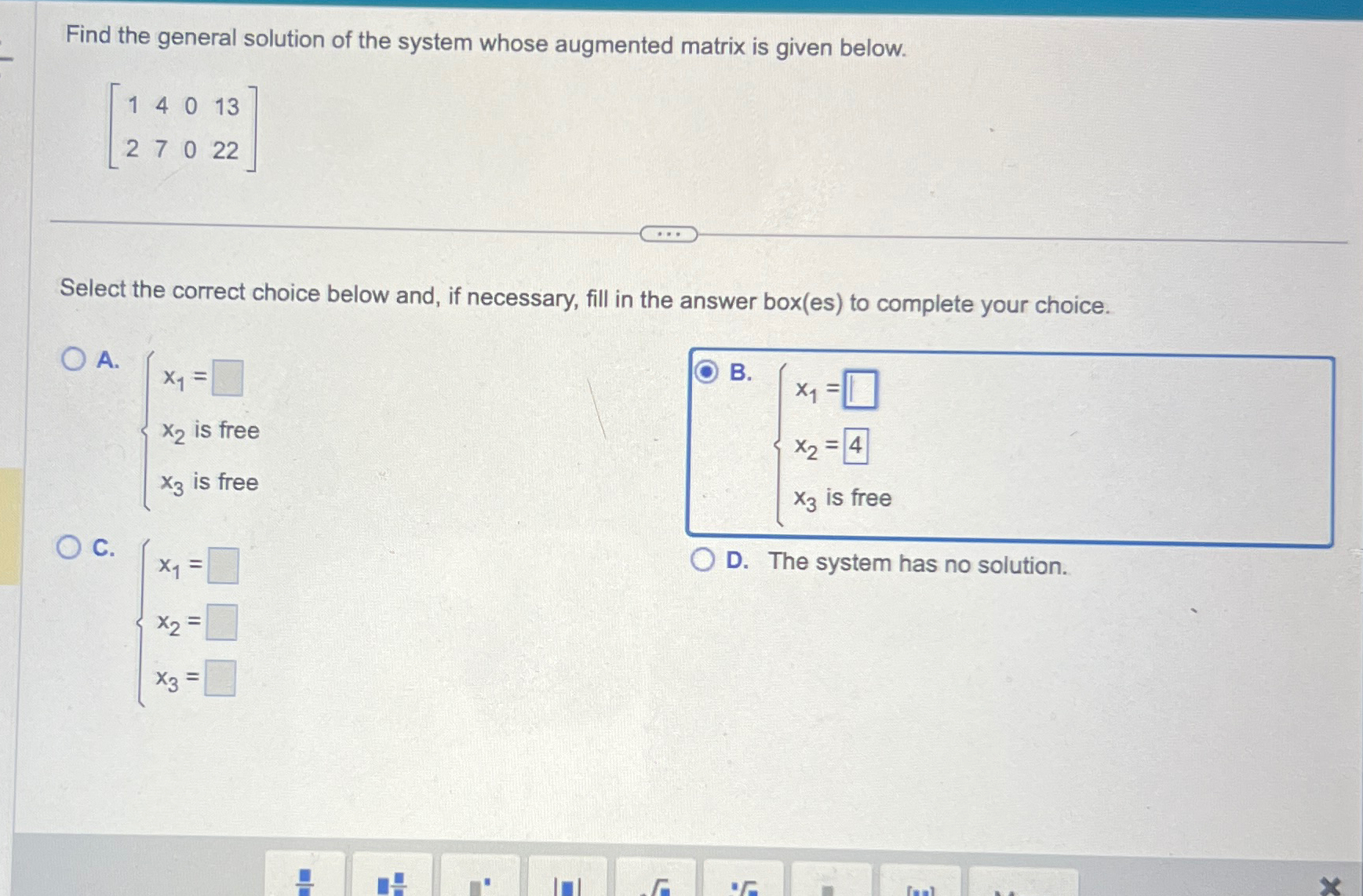 Solved Find the general solution of the system whose | Chegg.com