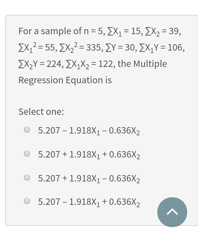 Solved For a sample of n = 5, EX1 = 15, EX2 = 39, EX12 = 55, | Chegg.com