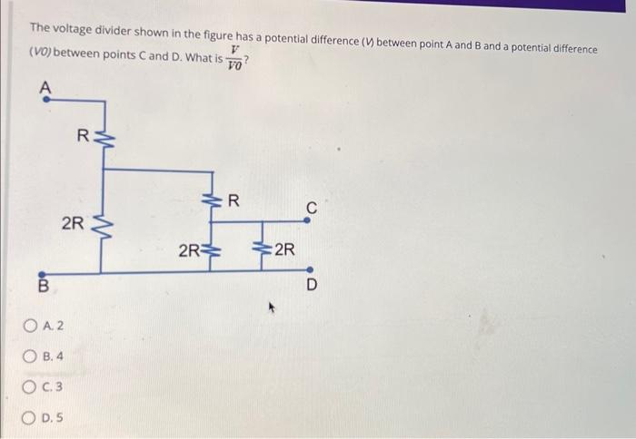 Solved The voltage divider shown in the figure has a | Chegg.com