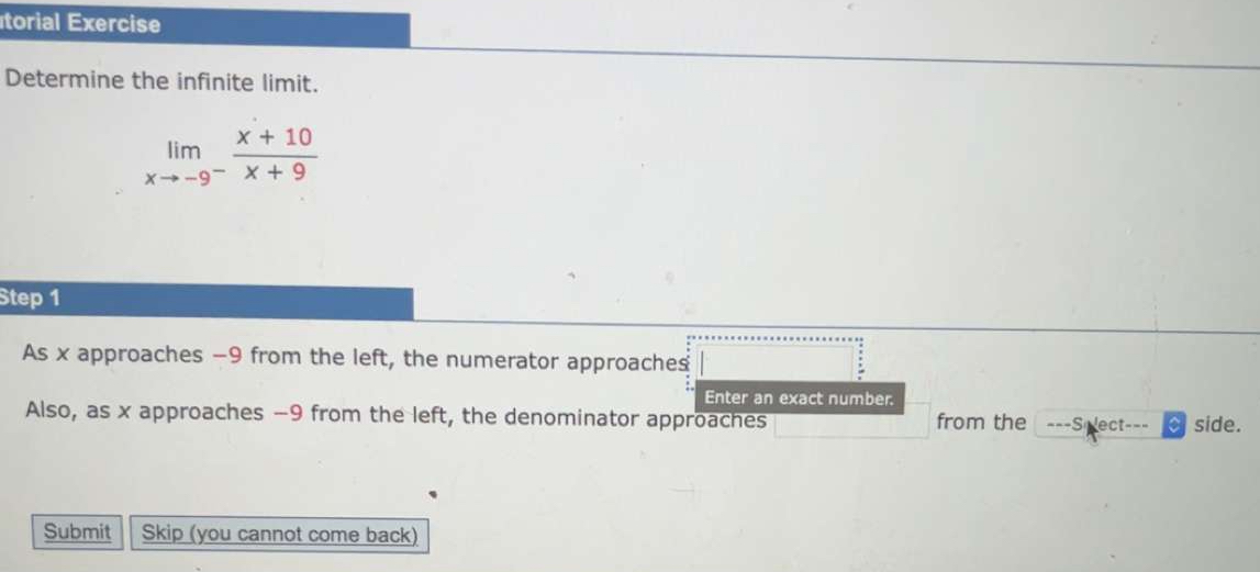 Solved Itorial ExerciseDetermine the infinite | Chegg.com