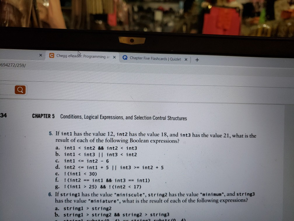 Solved Х C Chegg eReader. Programming a X Q Chapter Five | Chegg.com