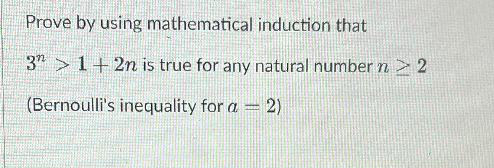 Solved Prove By Using Mathematical Induction That 3n12n 