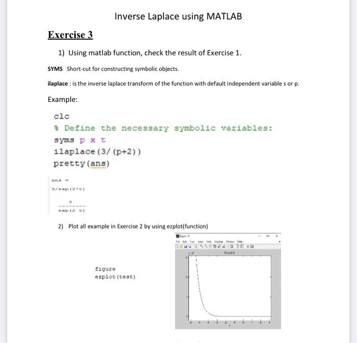 Solved EXERCISE 1 3 LP + 2 b) -2 (+3) c) L L-[ Topp 102 P | Chegg.com
