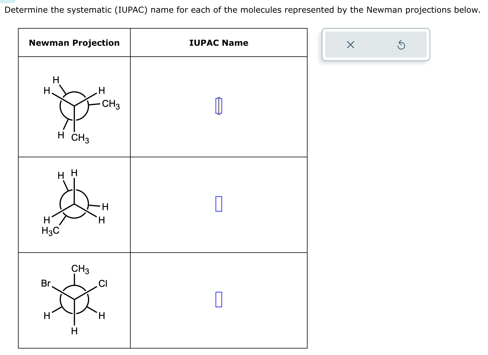 Solved Determine the systematic (IUPAC) ﻿name for each of | Chegg.com