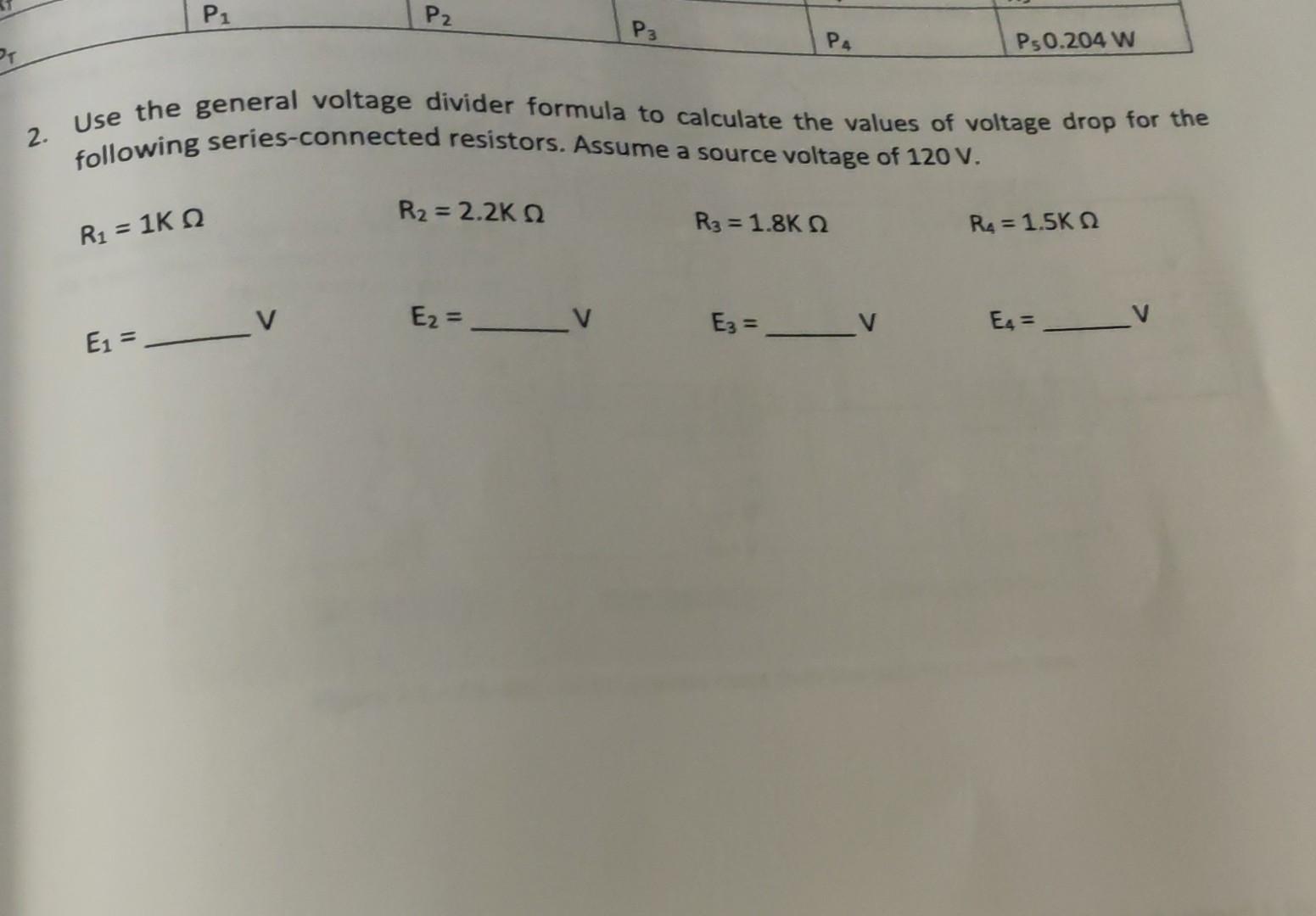 Solved 1. Using the three rules for series circuits and | Chegg.com