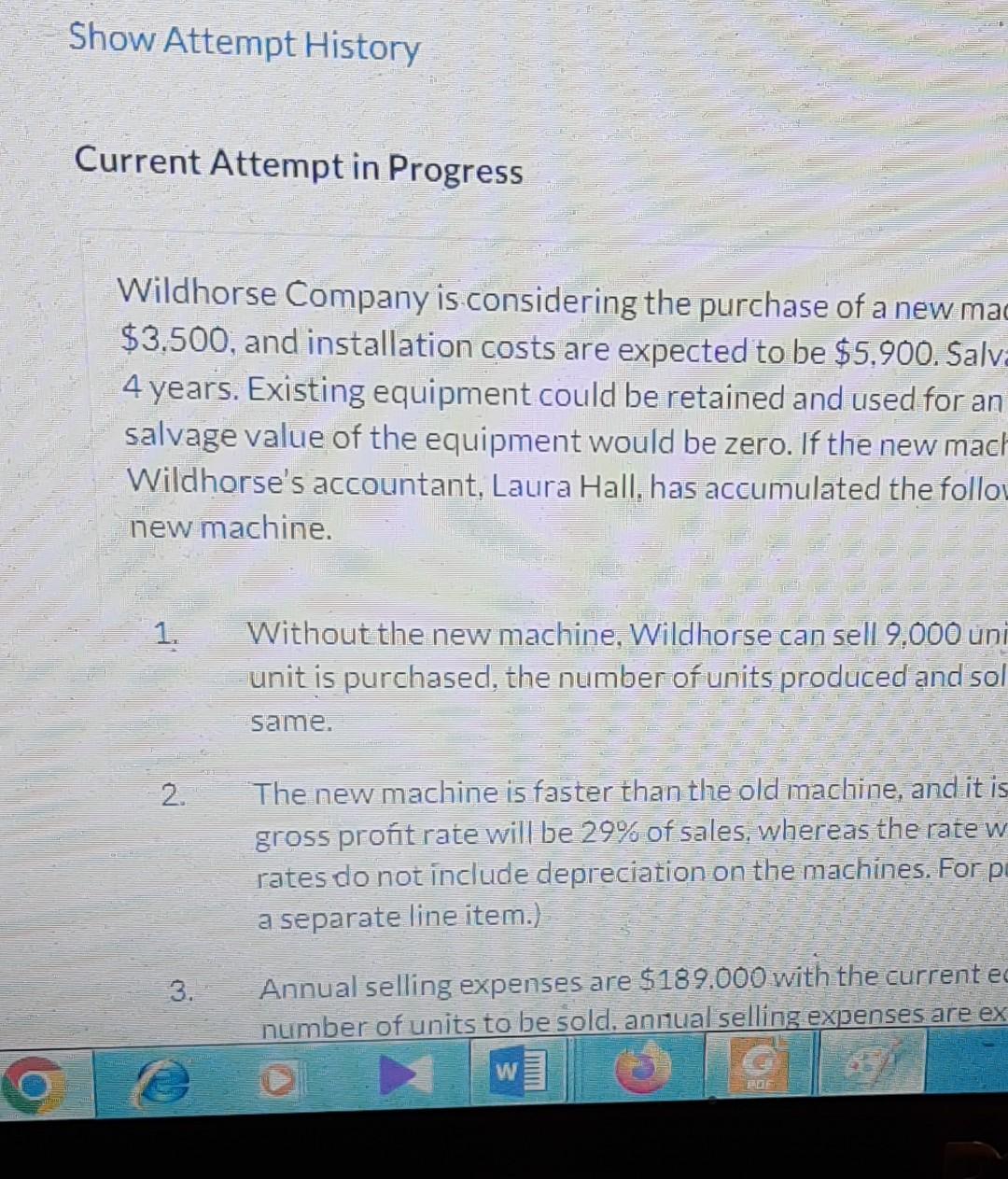 Solved Show Attempt History Current Attempt in Progress | Chegg.com