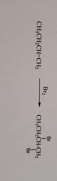 Solved Br Br2 CH3CH2CH=CH2 CH3CH2CH-CH2 Br | Chegg.com