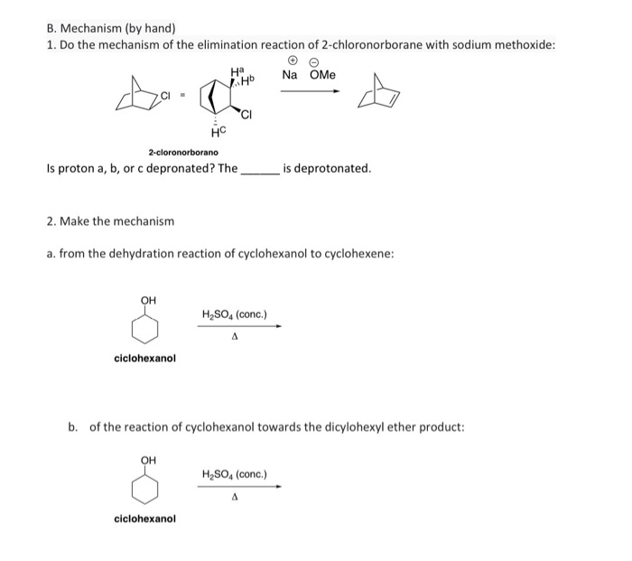 Solved 3. Why does the dehydration reaction of cyclohexanol | Chegg.com