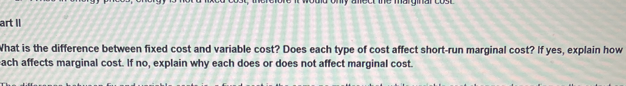 Solved What is the difference between fixed cost and | Chegg.com