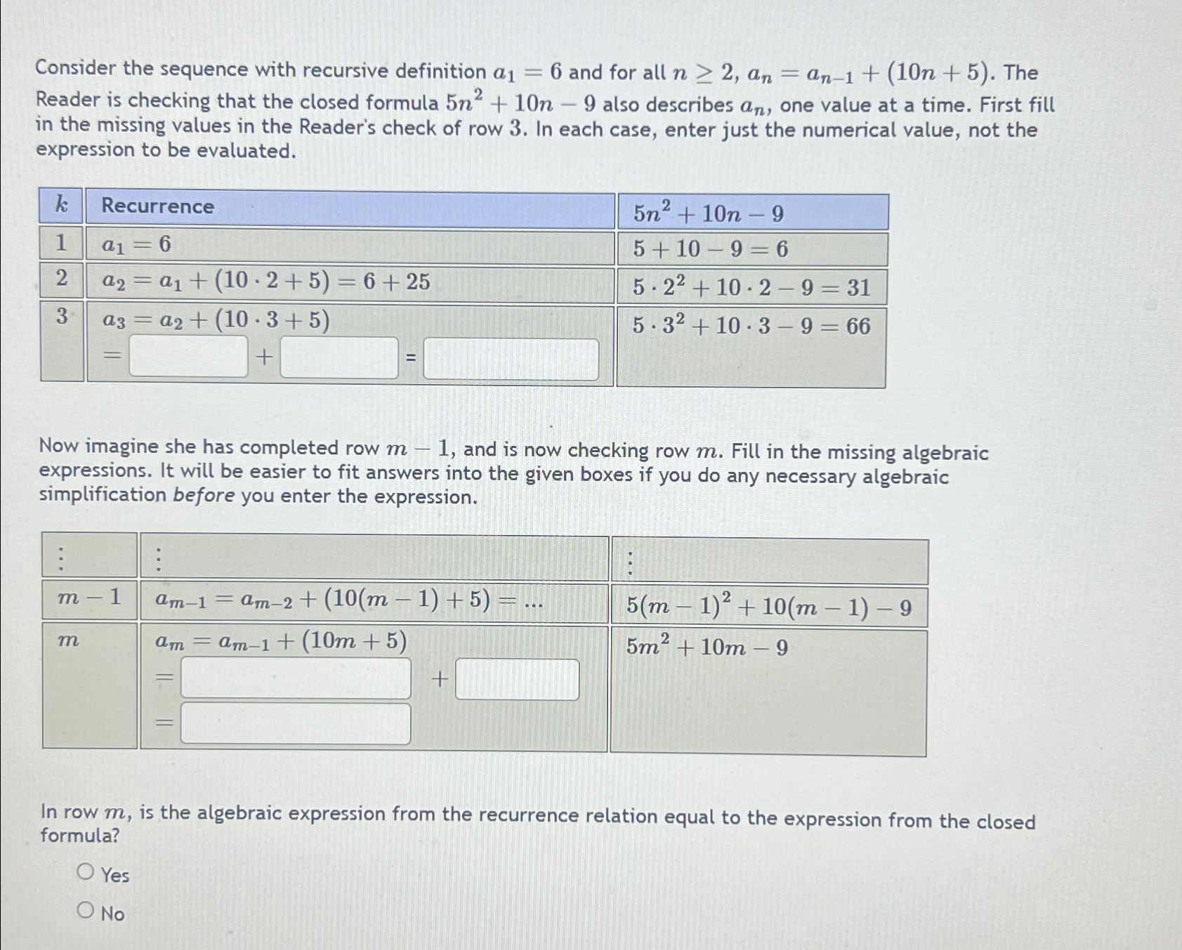 Solved Consider the sequence with recursive definition a1=6 | Chegg.com