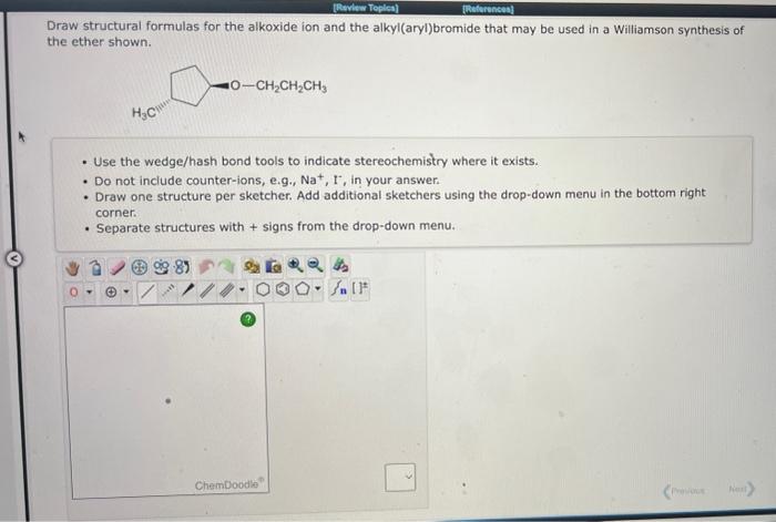 Solved Draw structural formulas for the alkoxide ion and the | Chegg.com