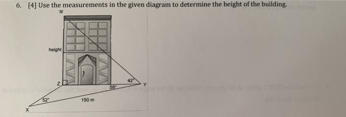 Solved 6. [4] Use the measurements in the given diagram to | Chegg.com