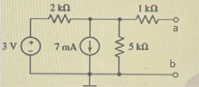 Solved What is the open-circuit voltage across a and b? | Chegg.com