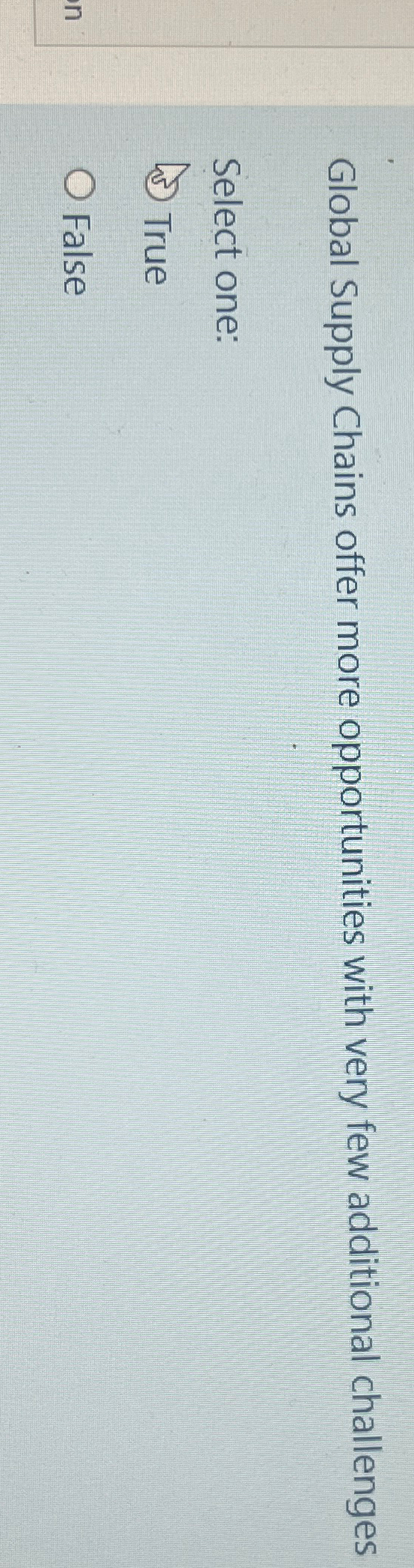 Solved Global Supply Chains offer more opportunities with | Chegg.com