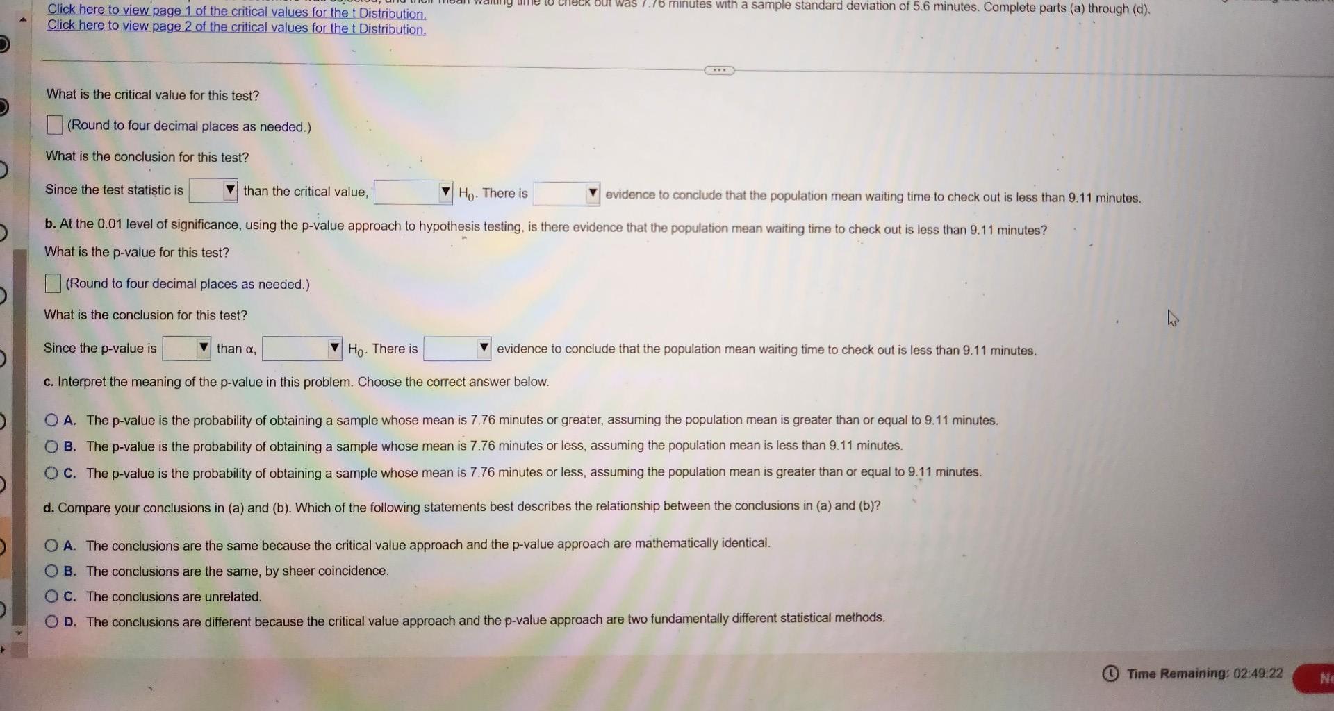 Solved checkout servers. A sample of 90 customers was | Chegg.com