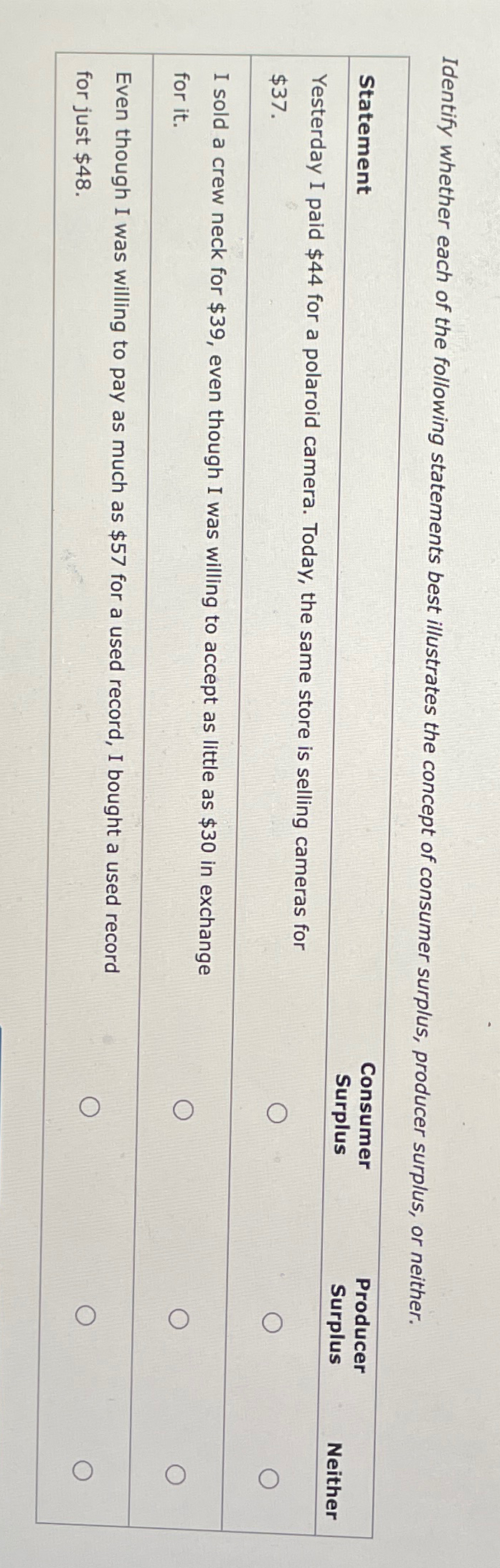 Solved Identify whether each of the following statements | Chegg.com