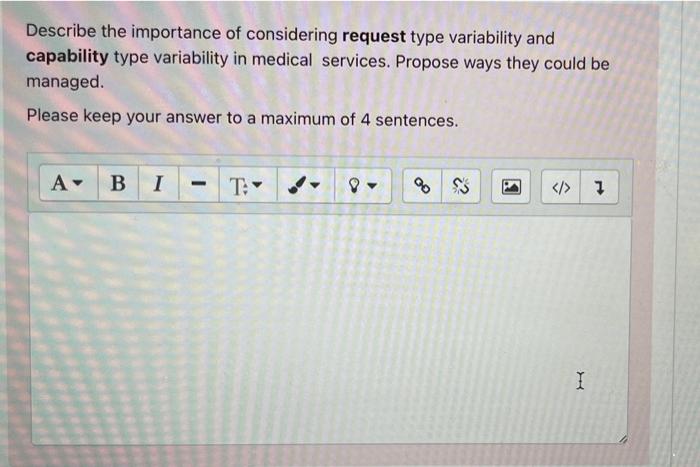 Solved Describe the importance of considering request type | Chegg.com