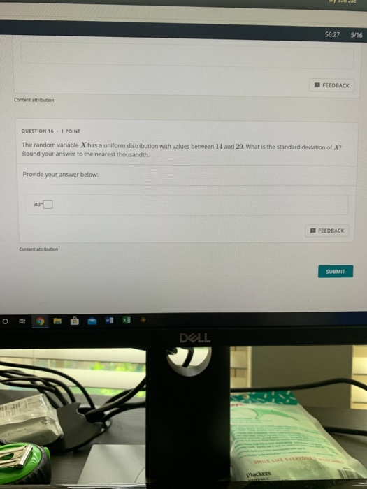 Solved 56:27 5/16 FEEDBACK Content attribution QUESTION 16.1 | Chegg.com