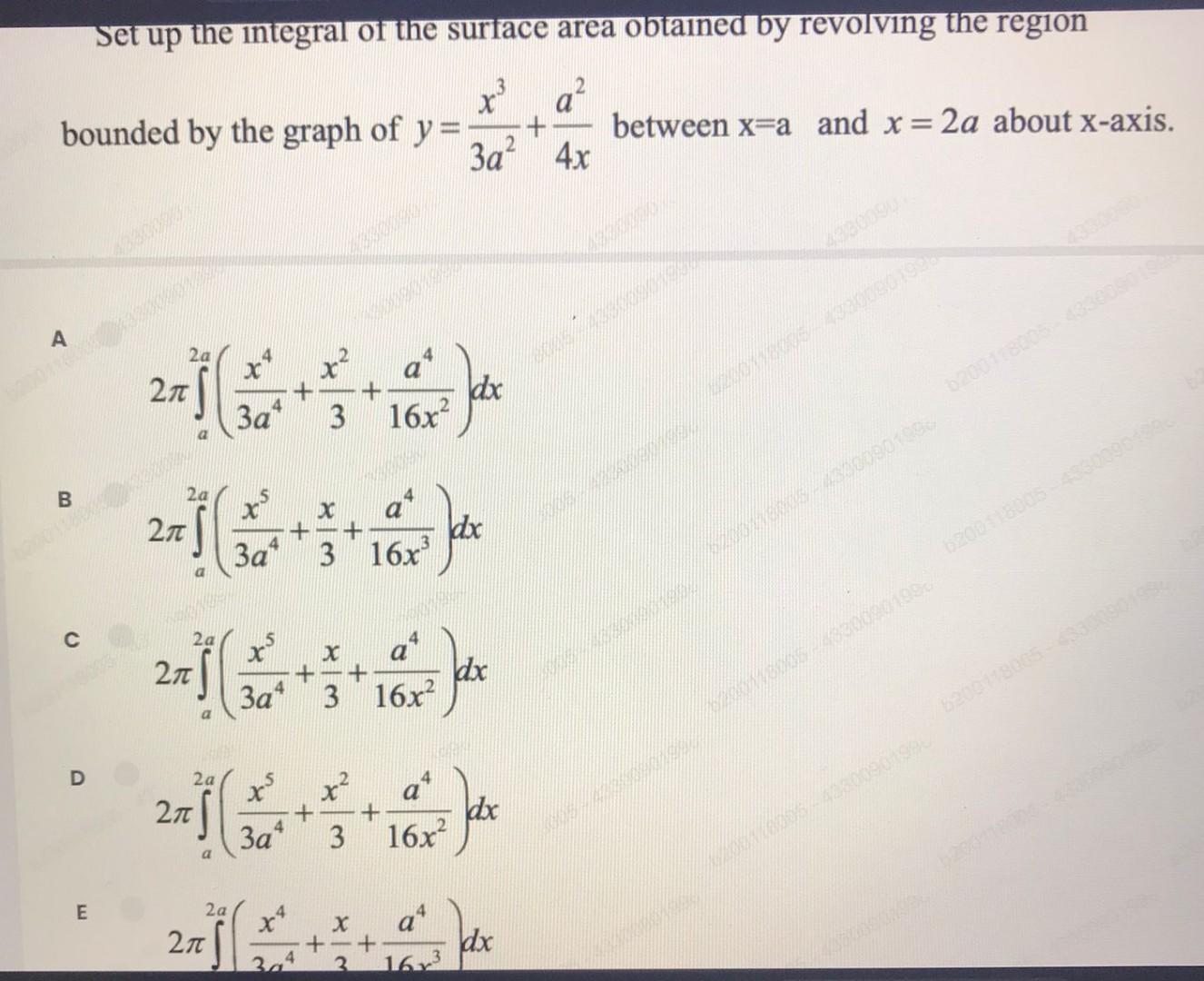 Solved Set up the integral of the surface area obtained by | Chegg.com