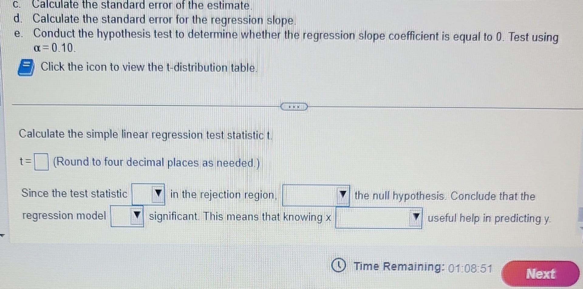 Solved The data shown below for the dependent variable, y, | Chegg.com