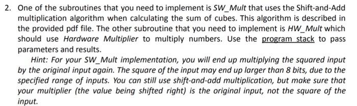 Solved 2. One of the subroutines that you need to implement | Chegg.com