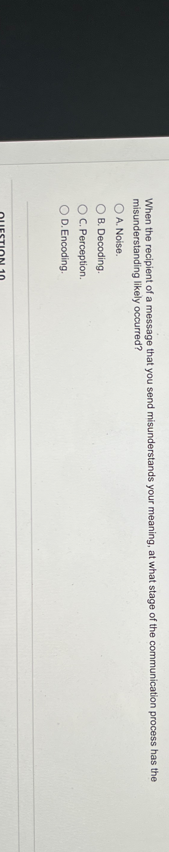 Solved When the recipient of a message that you send | Chegg.com