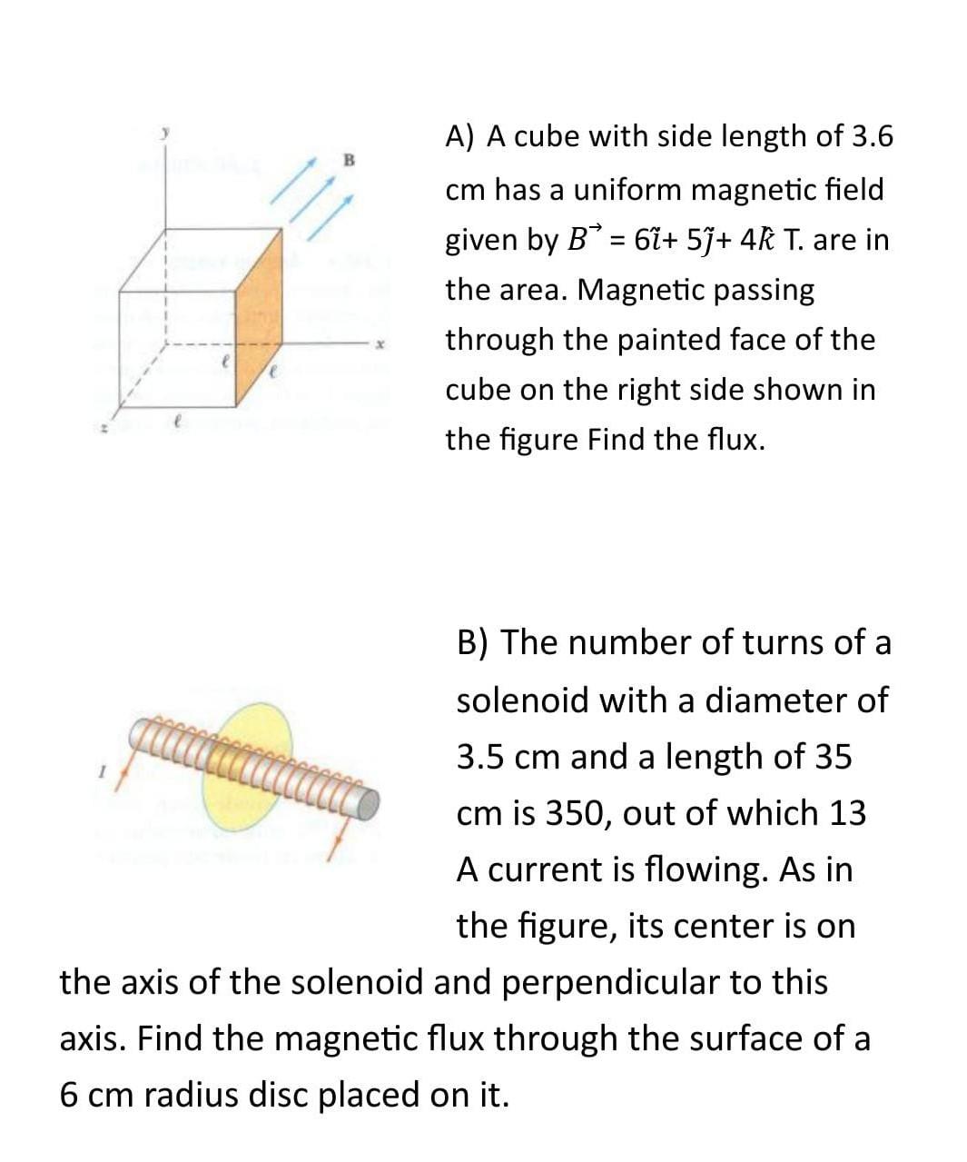 Solved A) A cube with side length of 3.6 cm has a uniform | Chegg.com