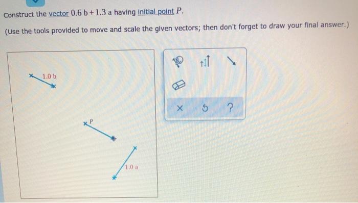 Solved Construct The Vector 06 B 13 A Having Initial 