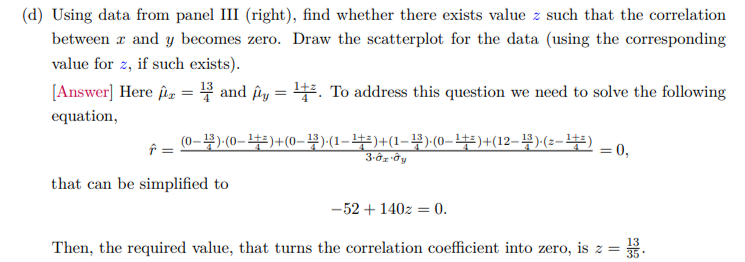Solved [Scatterplots and Correlation] ﻿Consider the | Chegg.com