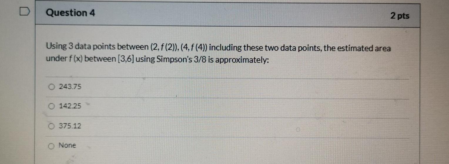 Solved Question 1 2 pts Given f (x)=x? - + 1 defined over | Chegg.com