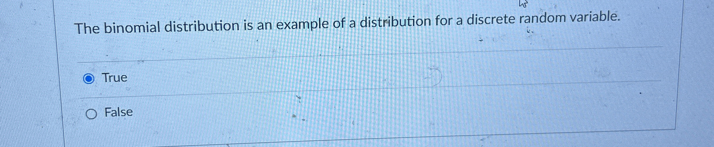 The binomial distribution is an example of a | Chegg.com