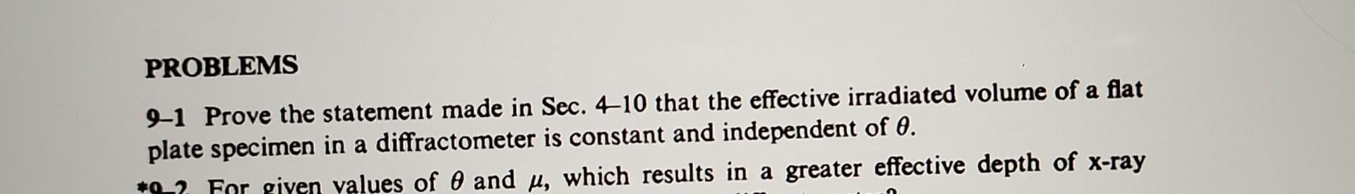 Solved PROBLEMS 9-1 Prove the statement made in Sec. 4-10 | Chegg.com