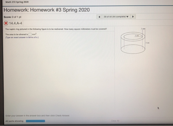 Solved Math 272 Spring 2020 Homework: Homework #3 Spring | Chegg.com