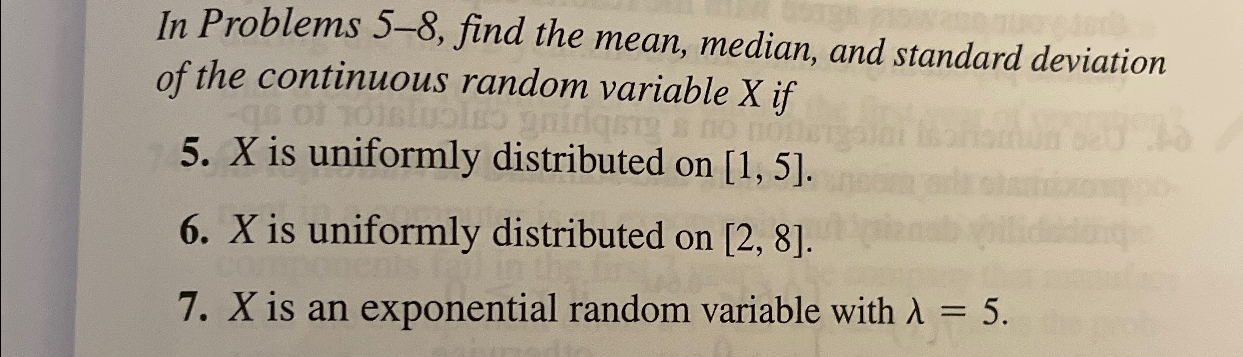 Solved 5,7 ﻿plzIn Problems 5-8, ﻿find the mean, median, and | Chegg.com