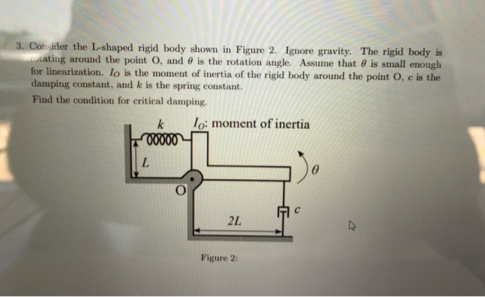 Solved 3. Consider the L-shaped rigid body shown in Figure | Chegg.com