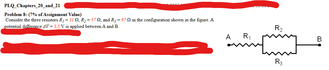 Solved Consider the three resistors R1 = 11 Ω, R2 = 57 Ω, | Chegg.com