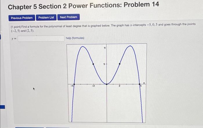 Solved Chapter 5 Section 2 Power Functions: Problem 14 | Chegg.com