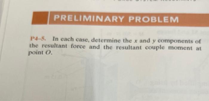 Solved PRELIMINARY PROBLEM P4-5. In each case, determine the | Chegg.com