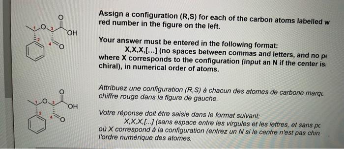 Solved Assign a configuration (R,S) for each of the carbon | Chegg.com